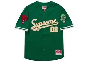 Supreme Mitchell & Ness Downtown Hell Baseball Jersey - Green