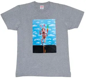 Supreme Mike Hill Runner Tee Shirt - Heather Grey