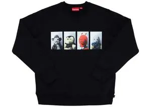 Supreme Mike Kelley Ahhyouth! Crewneck Sweatshirt - Black