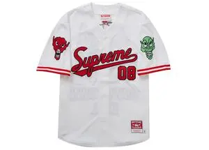 Supreme Mitchell & Ness Downtown Hell Baseball Jersey - White