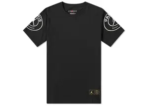 JORDAN X Paris Saintgermain Psg Logo Tee Shirt - Black