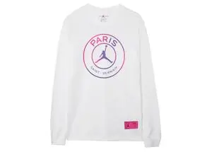 JORDAN X Paris Saintgermain Long Sleeve Tee Shirt