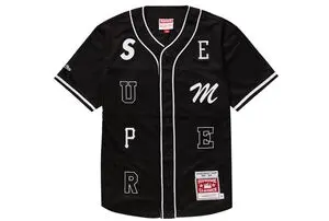 Supreme Mitchell & Ness Patchwork Baseball Jersey - Black