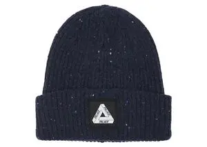 PALACE Nepped Triferg Patch Beanie - Navy Blue