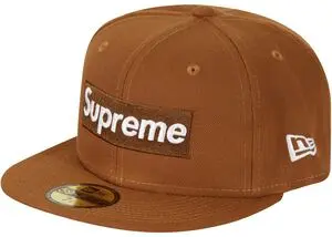 Supreme Money Box Logo Cap - Brown