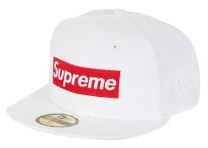 Supreme Money Box Logo New Era Cap - White