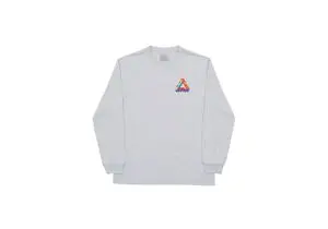 PALACE P3d Longsleeve - Grey Marl