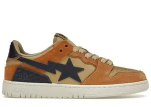 A BATHING APE A Bathing Ape Bape SK8 Sta Beige 2022 Beige/orange/navy