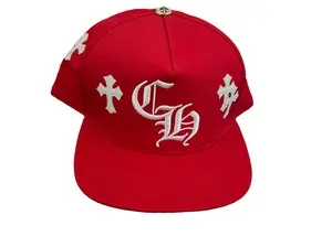 Chrome Hearts Cross Patch Baseball Cap - Red