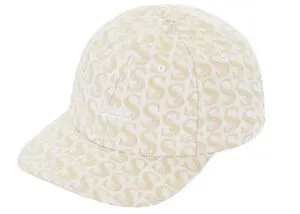 Supreme Monogram Denim 6-panel Cap - Tan