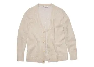 Acne Studios Wool-blend V-neck Button-up Cardigan - Light Taupe
