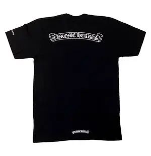 Chrome Hearts Scroll Logo T-shirt - Black