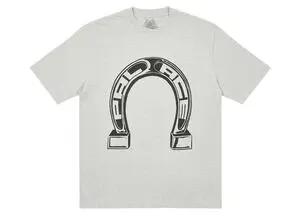 PALACE Medium Luck Tee Shirt - Grey Marl