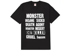 Supreme Monster Tee Shirt - Black