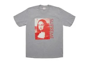Supreme Mona Lisa Tee Shirt - Heather Grey