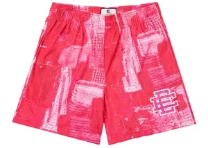 ERIC EMANUEL Ee Basic Short - Pink Boro Patchwork
