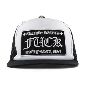 Chrome Hearts Hollywood Trucker Hat - Black/white