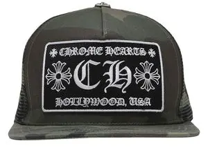 Chrome Hearts Ch Hollywood Trucker Hat - Camo