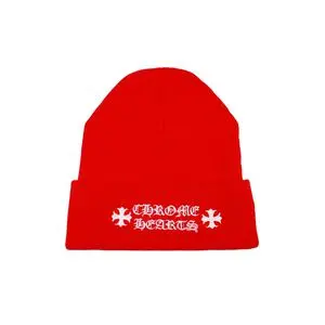 Chrome Hearts Logo Beanie - Red