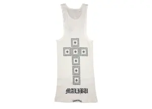 Chrome Hearts Malibu Exclusive Cross Tank Top - White