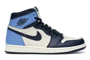 JORDAN 1 Retro High - Sail/obsidian/university Blue
