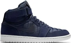JORDAN 1 Retro High Strap Sneakers - Midnight Navy Blue/pure Platinum/black