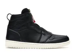 JORDAN 1 Retro High Zip Sneakers - Black/sail/university Red