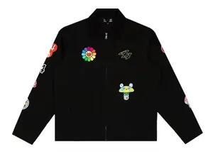 TAKASHI MURAKAMI 44 Lewis Hamilton F1 Fast Trip Pit Jacket - Black