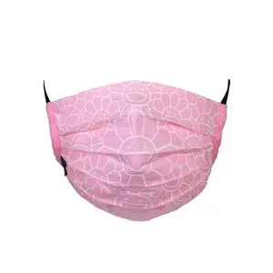TAKASHI MURAKAMI Flower Pattern Face Mask - Pink/white
