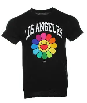 TAKASHI MURAKAMI Complexcon Los Angeles Flower Tee Shirt - Black