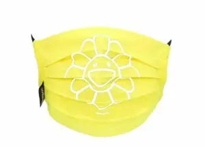 TAKASHI MURAKAMI Kaikai Kiki Flower Face Mask - Yellow/white