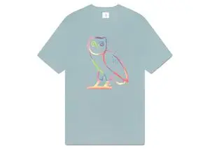 OVO Watercolour Owl T-shirt - Blue