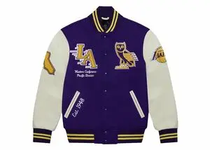 OVO X Nba Lakers Varsity Jacket