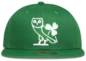 OVO X Nba Celtics New Era 59fifty Fitted Hat - Green