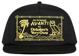 OVO X Avanti Trucker Cap - Black