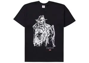 Supreme Yohji Yamamoto Scribble Portrait Tee Shirt - Black