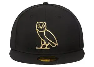 OVO X New Era Og Owl 59fifty Fitted Cap - Black