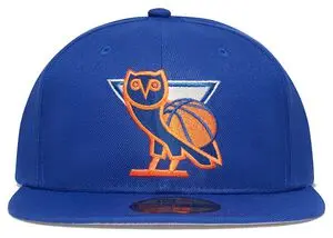 OVO X Nba Knicks New Era 59fifty Fitted Hat - Blue