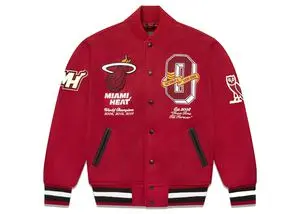OVO X Nba Heat Varsity Jacket