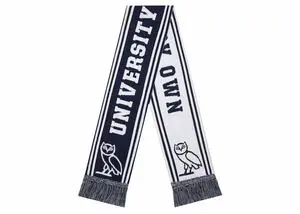 OVO U Of T Wool Scarf - Navy Blue/cream