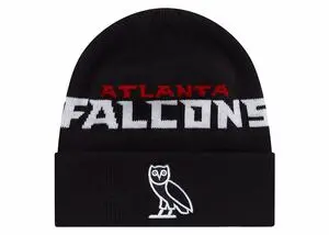 OVO X Nfl Atlanta Falcons New Era Beanie - Black