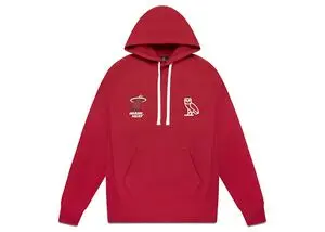 OVO X Nba Heat Hoodie - Red
