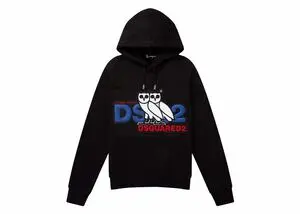OVO OVO X Dsquared2 Chenille Hoodie - Black