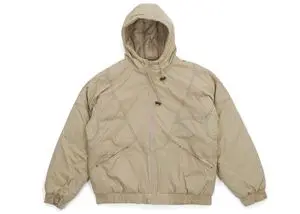 Supreme Zig Zag Stitch Puffy Jacket - Tan