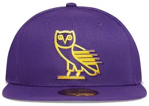 OVO X Nba Lakers New Era 59fifty Fitted Hat - Purple