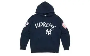 Supreme Yankees Hooded Sweatshirt - Navy Blue