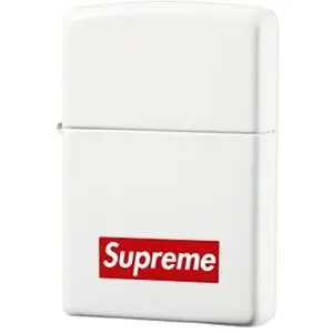 Supreme Solid Zippo - White