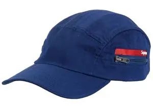 Supreme Zip Pocket Camp Cap - Navy Blue