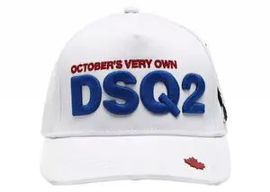 OVO X Dsquared2 Chenille Baseball Cap - White