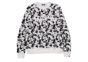 A BATHING APE Abc Camo Crystal Stone Crewneck Sweatshirt